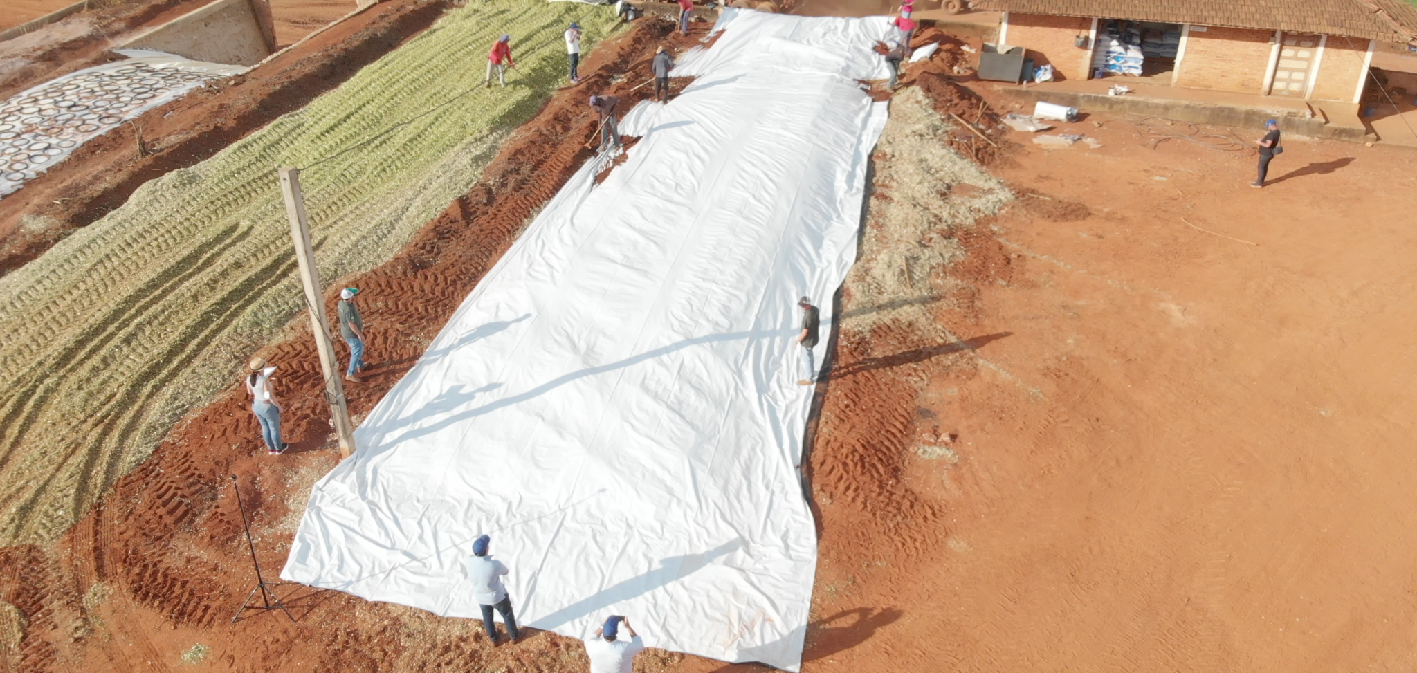 Barreira de oxigênio para silagem, lona para silagem 200 micras etc.